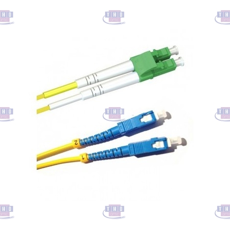 Jarretière optique duplex monomode G652D OS2 2mm LC/APC-SC/UPC | THD OPTIC