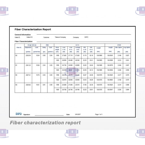 Logiciel EXFO FastReporter2 poste fixe | THD OPTIC